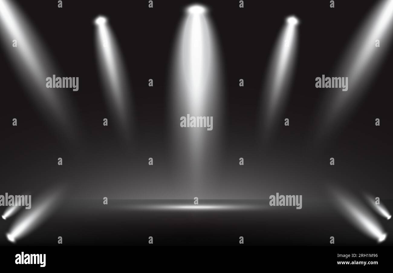 Spot lights black background Stock Vector Images - Alamy