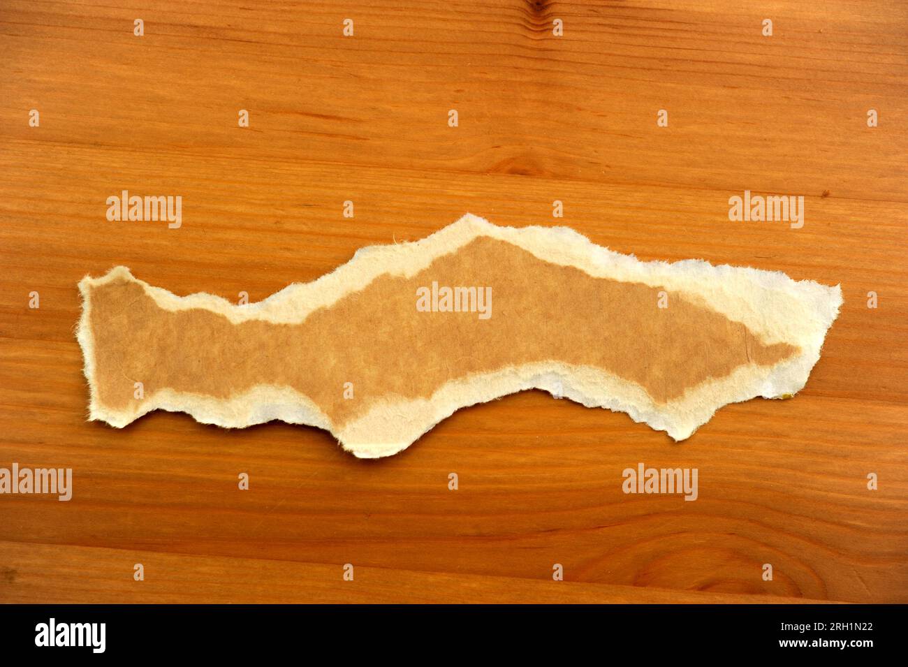 pieces of brown teared cardboard isolated Stock Photo - Alamy
