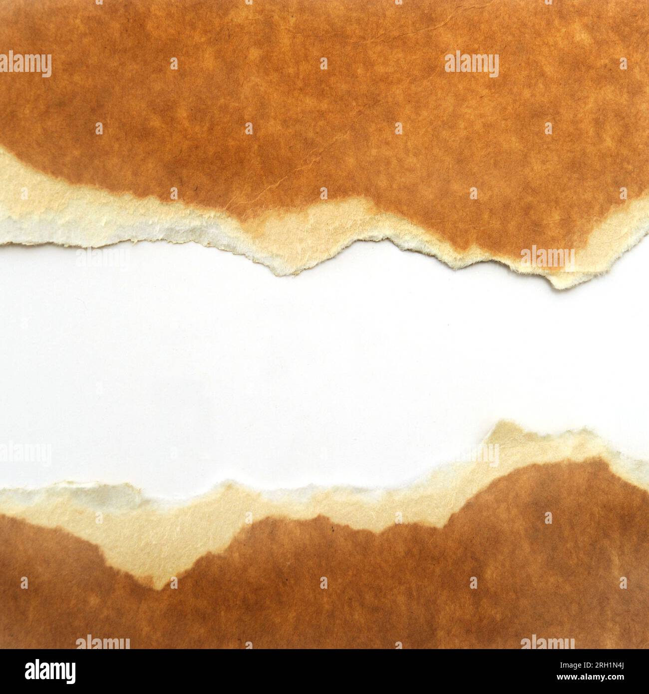 pieces of brown teared cardboard isolated Stock Photo - Alamy