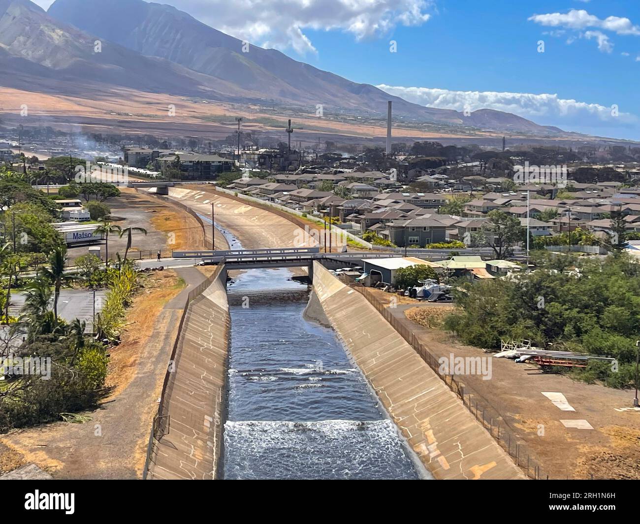 Aerial photographs of Lahaina, Hawaii after the catastrophic wildfires ...