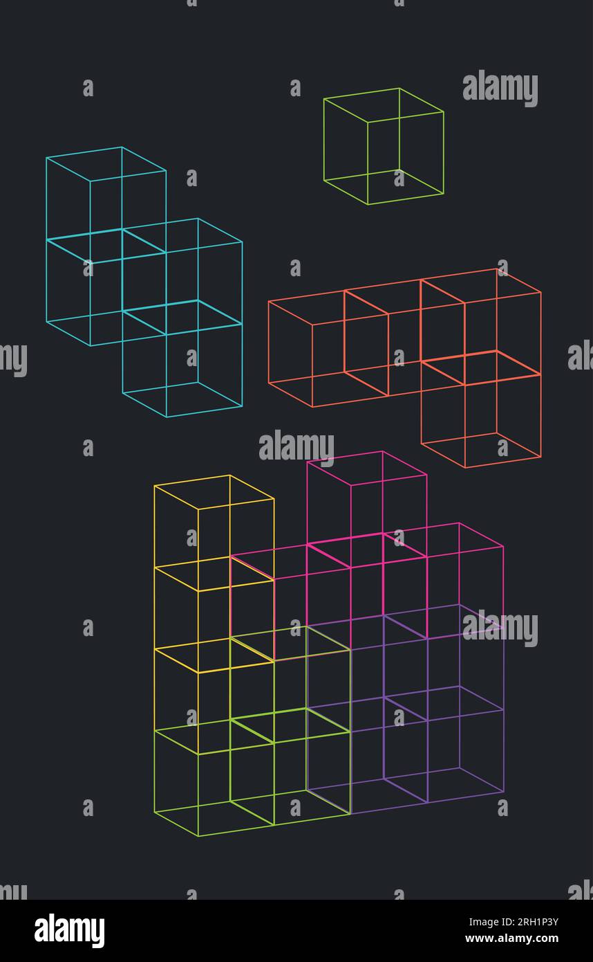 Tetris shapes hi-res stock photography and images - Alamy