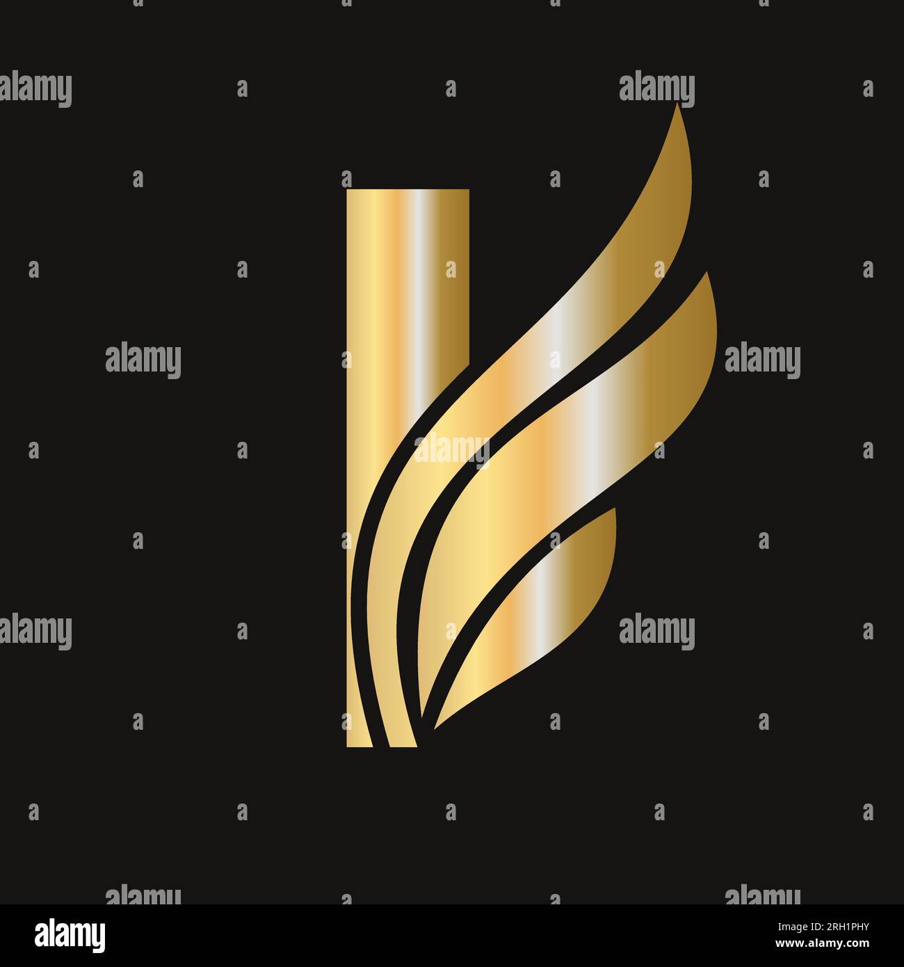 Letter I Wing Logo Design For Freight an Transportation Symbol. Wing ...