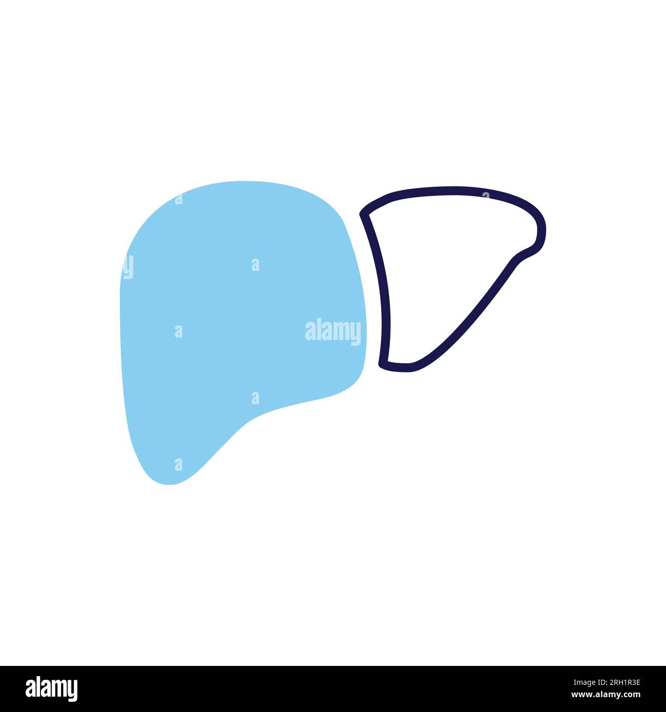 Liver Vector Icon. Isolated on the White Background. Editable EPS file ...