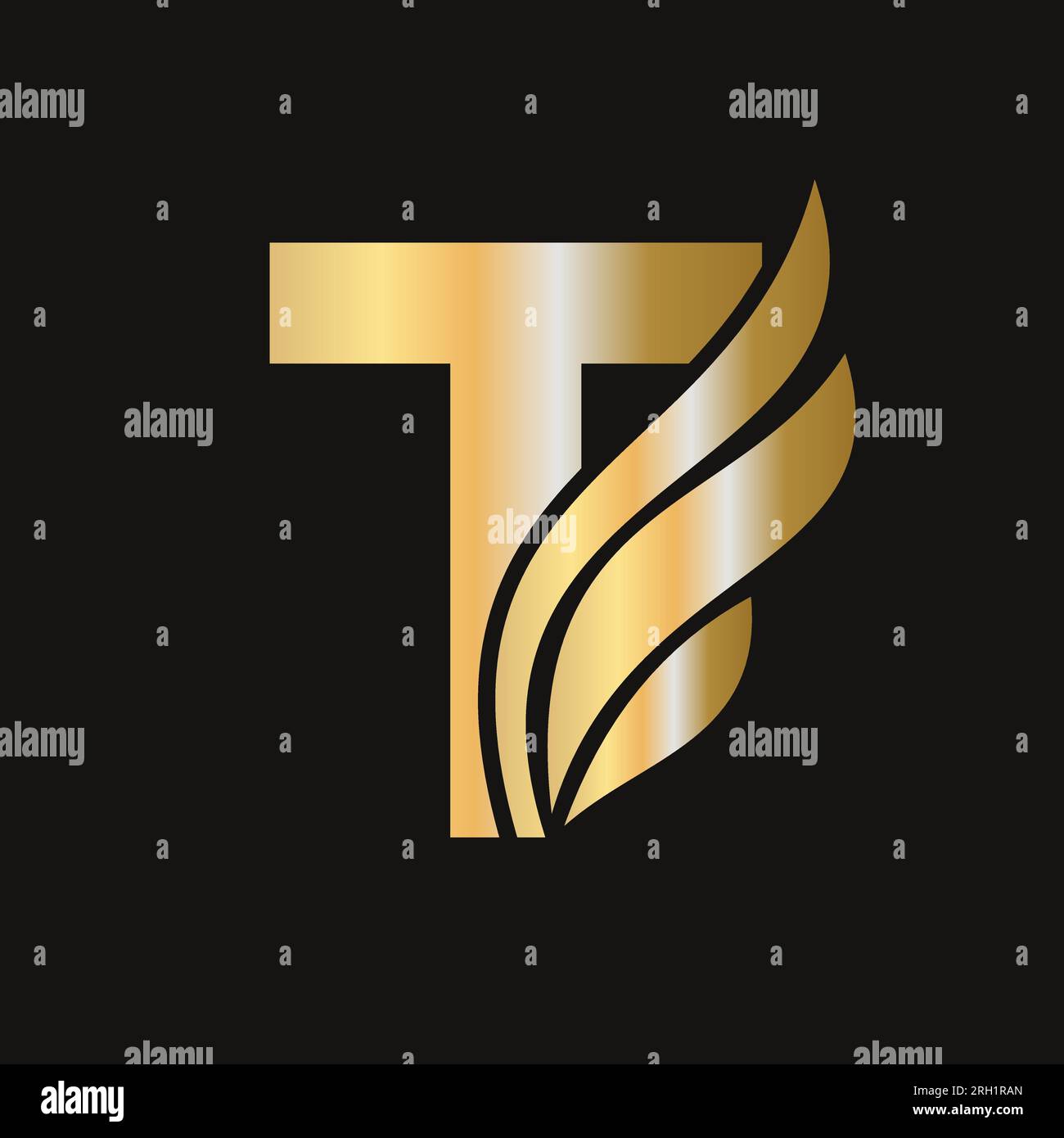 Letter T Wing Logo Design For Freight an Transportation Symbol. Wing ...