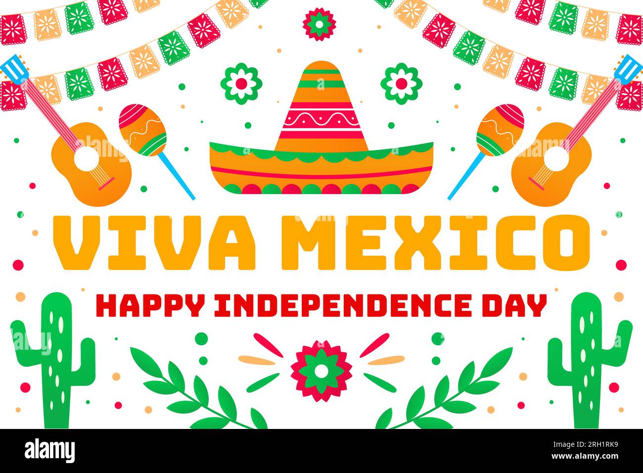 gradient vector design background viva mexico, independence day of ...