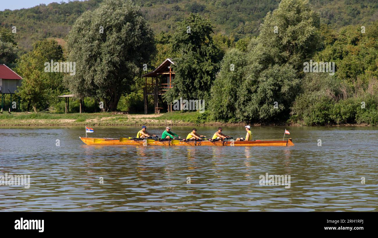 Serbia, Aug 04, 2023: The participants of the TOUR INTERNATIONAL ...