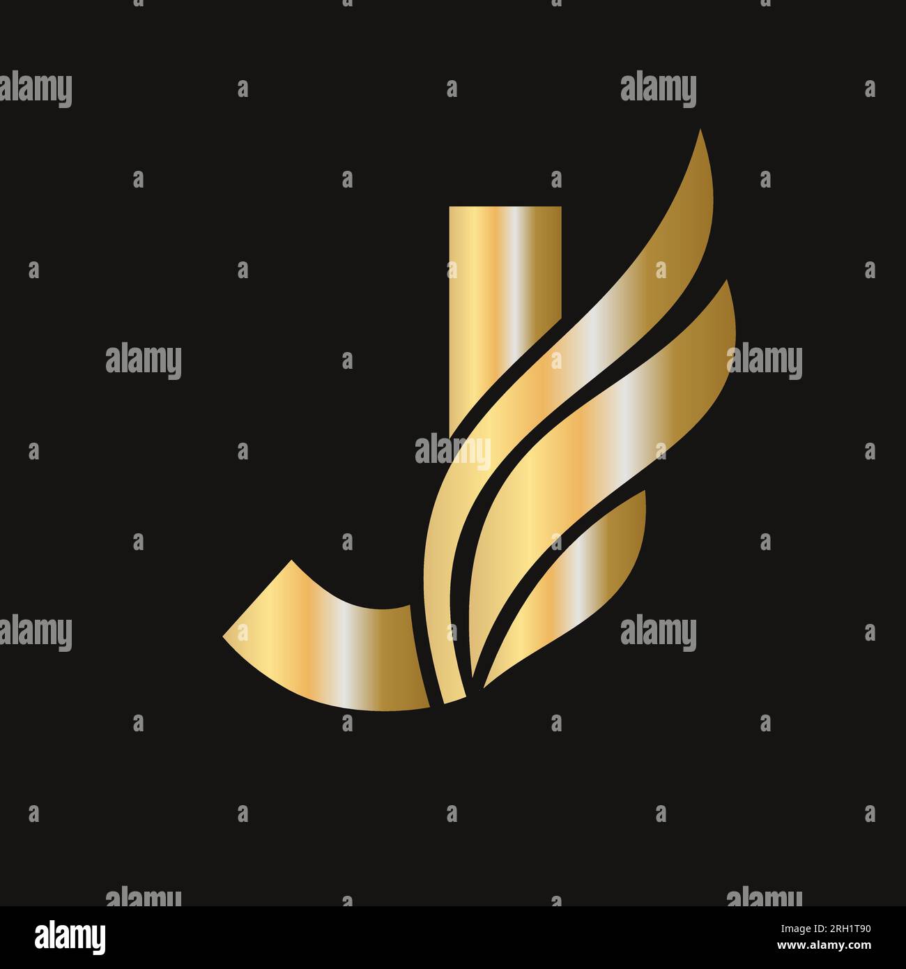 Letter J Wing Logo Design For Freight an Transportation Symbol. Wing ...