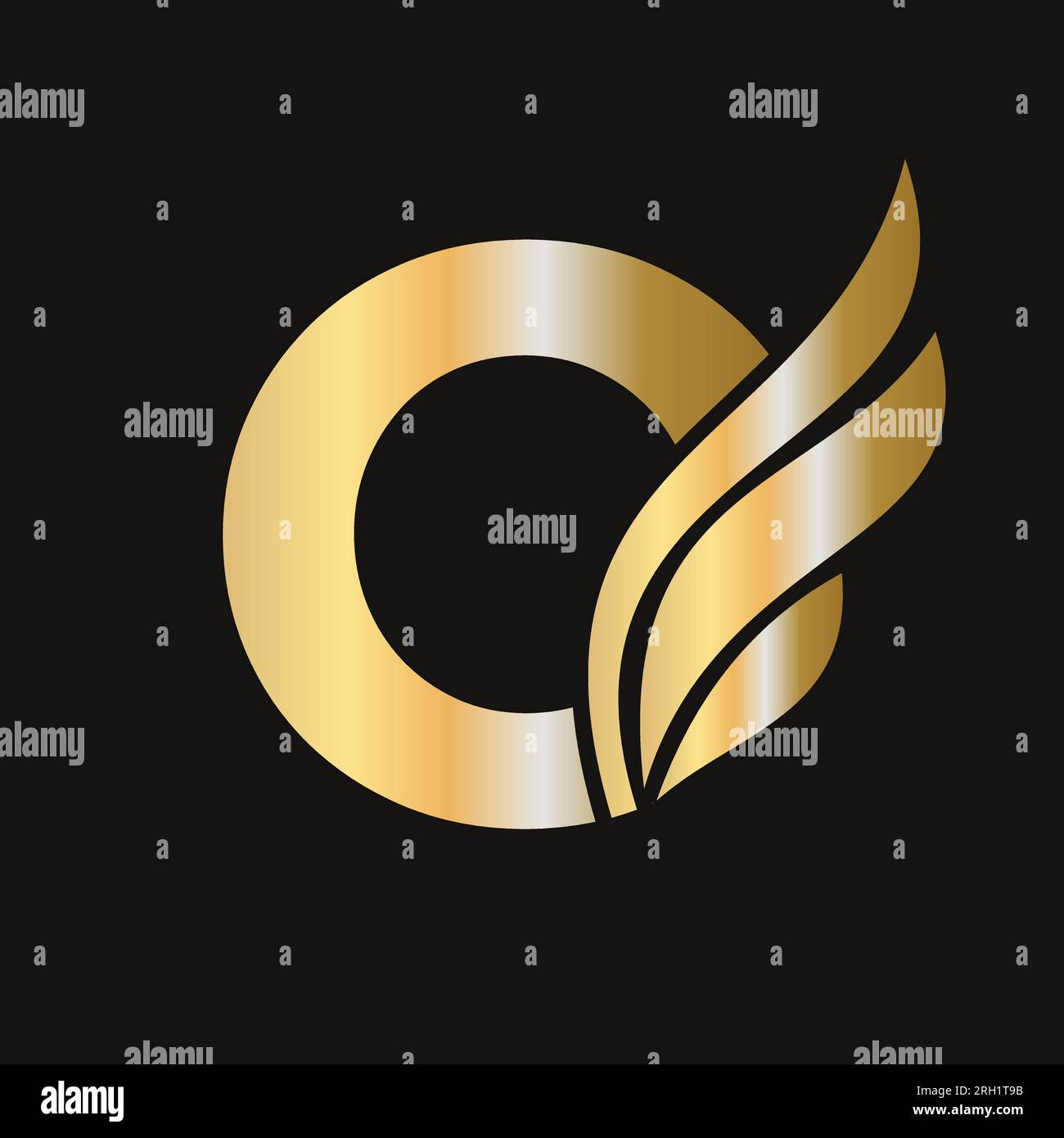 Letter O Wing Logo Design For Freight an Transportation Symbol. Wing ...