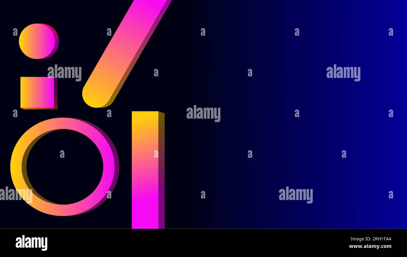 Beautiful glowing twilight pastel geometric shapes over dark night ...