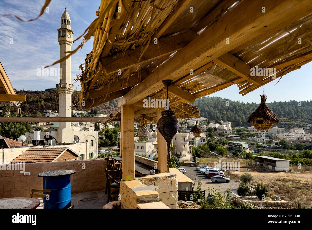 View of Ein Rafa an Arab village ten kilometers west of Jerusalem in ...