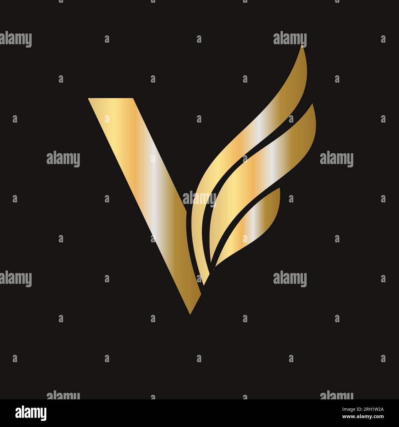 Letter V Wing Logo Design For Freight an Transportation Symbol. Wing ...