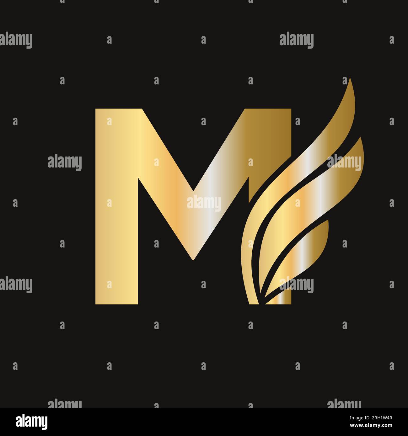 Letter M Wing Logo Design For Freight an Transportation Symbol. Wing ...