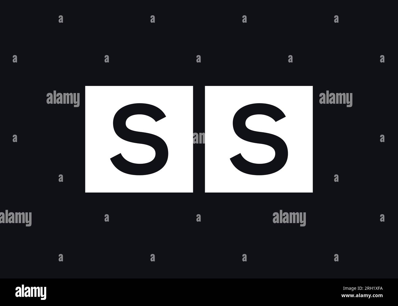 Square letter logo design, Letter box symbol vector. iconic letter logo ...