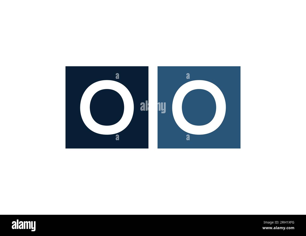 Square letter logo design, Letter box symbol vector. iconic letter logo ...