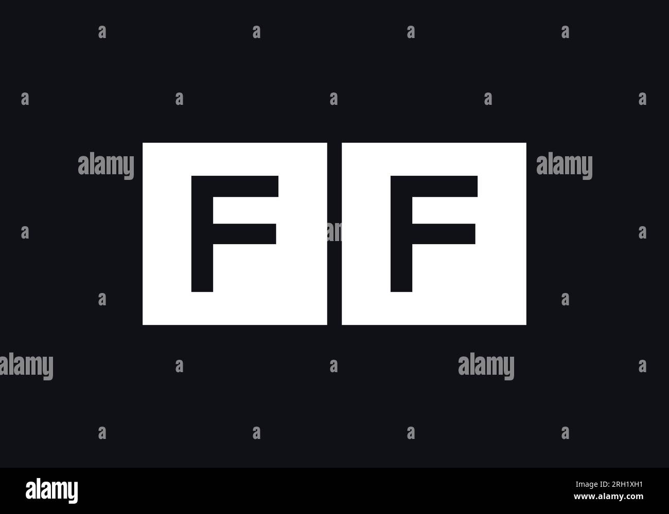 Square letter logo design, Letter box symbol vector. iconic letter logo ...