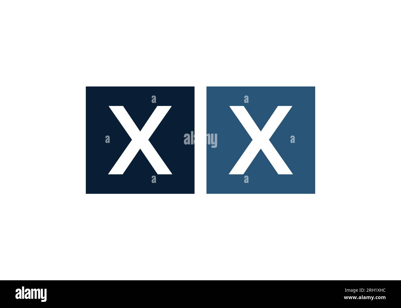 Square letter logo design, Letter box symbol vector. iconic letter logo ...