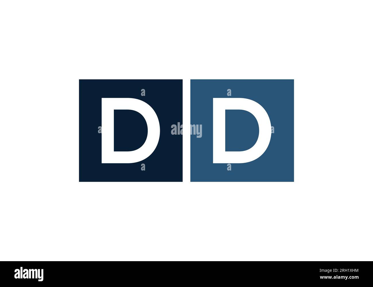 Square letter logo design, Letter box symbol vector. iconic letter logo ...