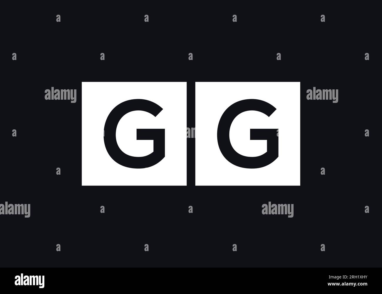 Square letter logo design, Letter box symbol vector. iconic letter logo ...