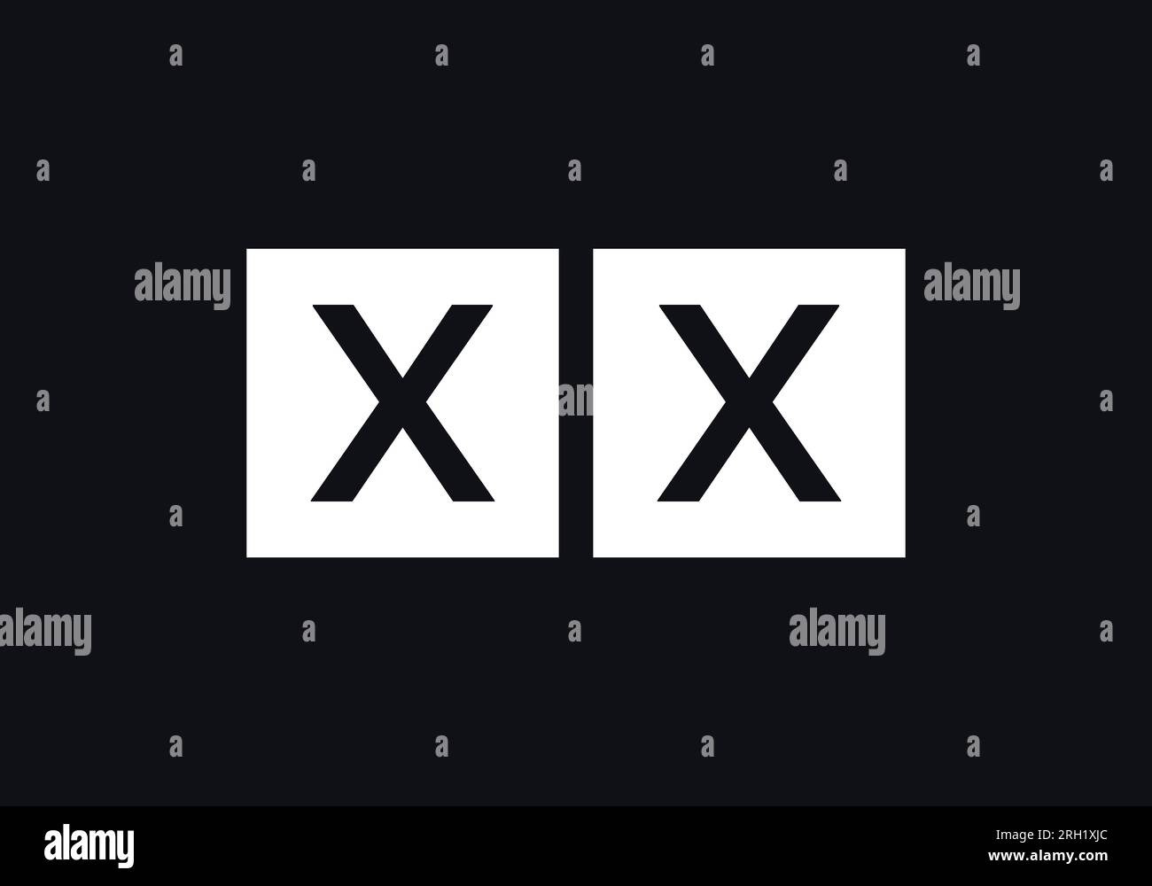 Square letter logo design, Letter box symbol vector. iconic letter logo ...