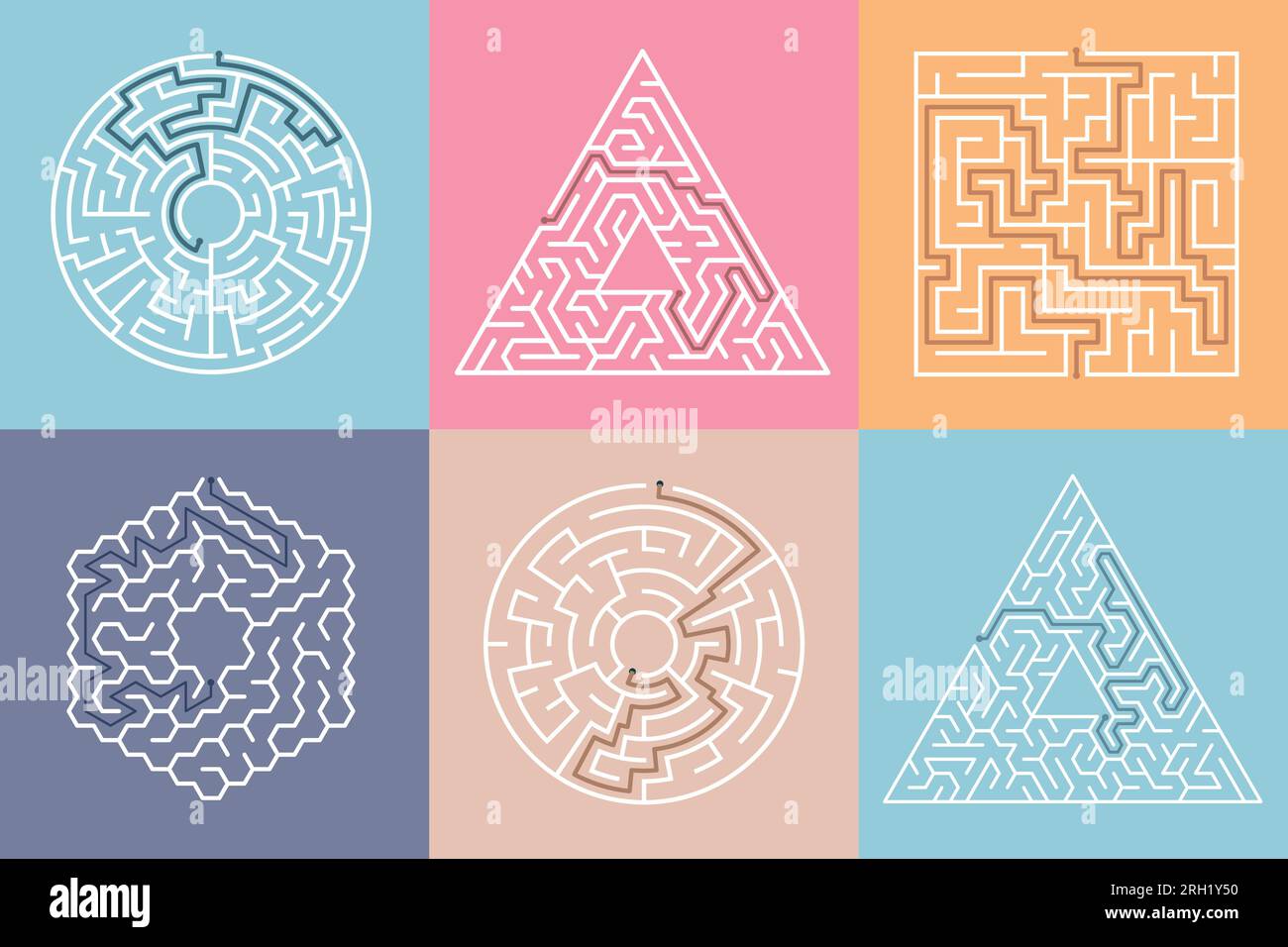 Connection paths Stock Vector Images - Alamy