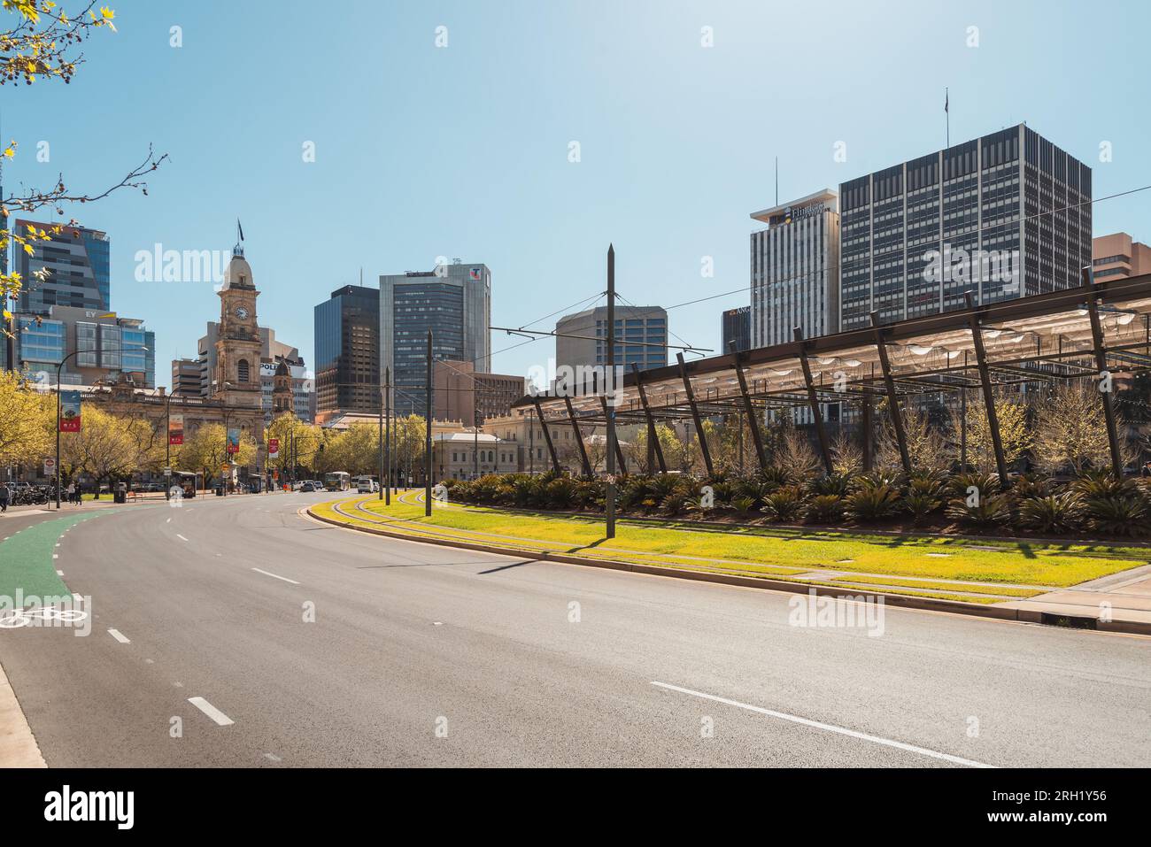 Adelaide, Australia - September 27, 2019: Adelaide city buildings ...