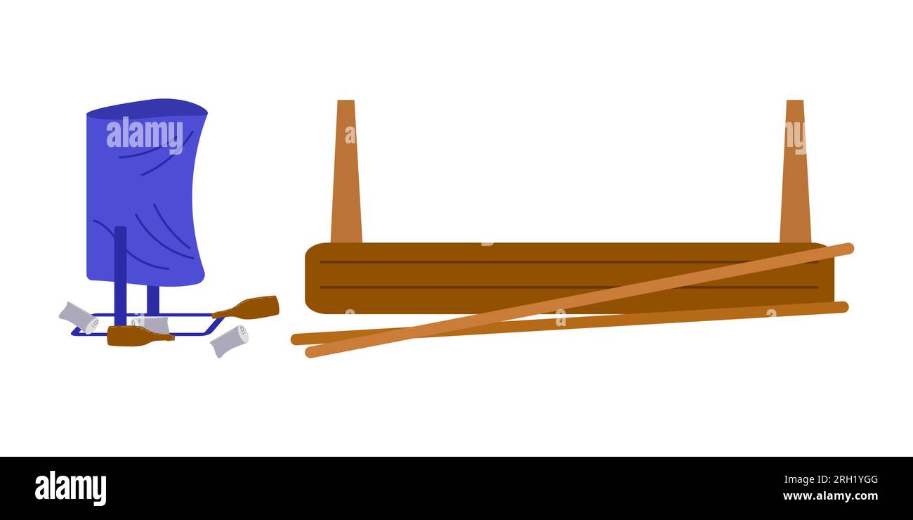 Vandalism actions on street harm property damage. An overturned urn ...