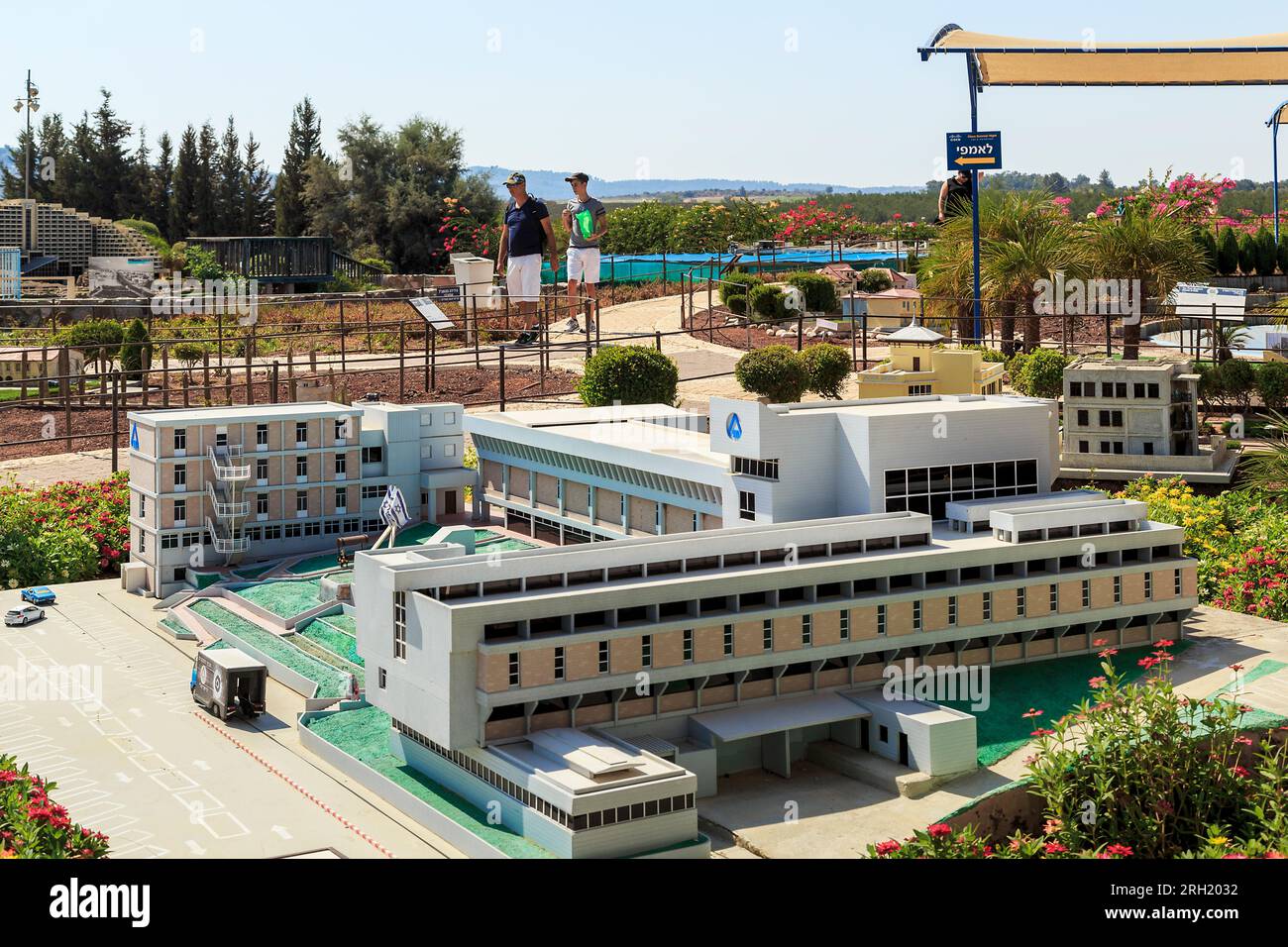 LATRUN, ISRSAEL - SEPTEMBER 18, 2017: This is the layout of the modern ...