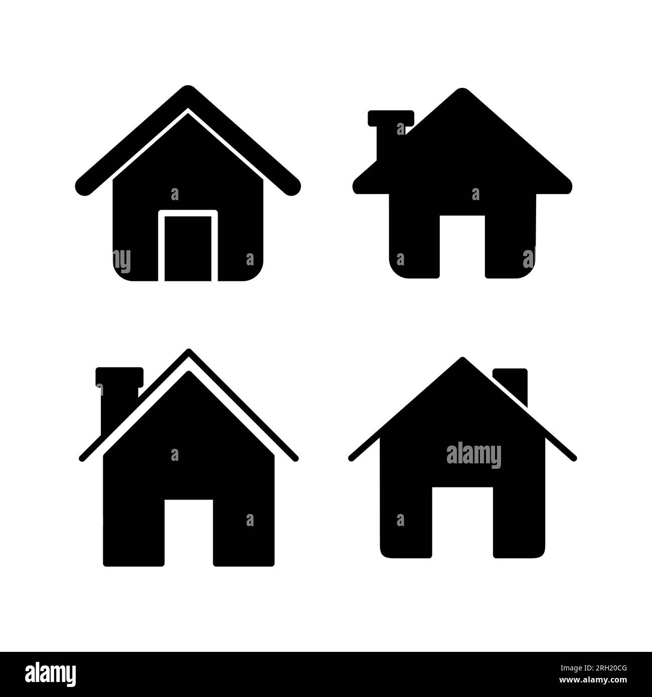 Home icon vector. House vector icon Stock Vector Image & Art - Alamy