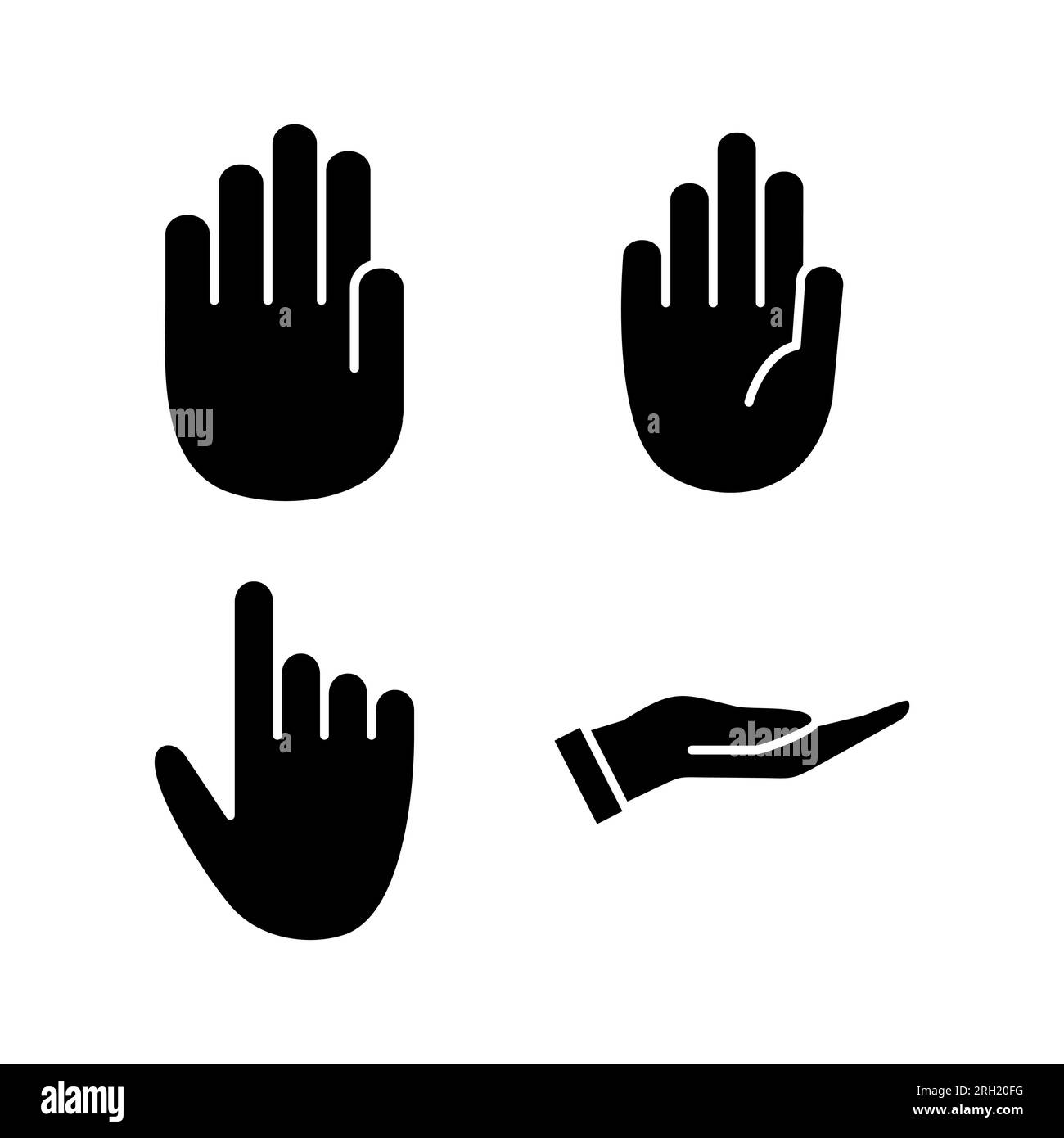 Hand icon vector. hand symbols. palm Stock Vector Image & Art - Alamy
