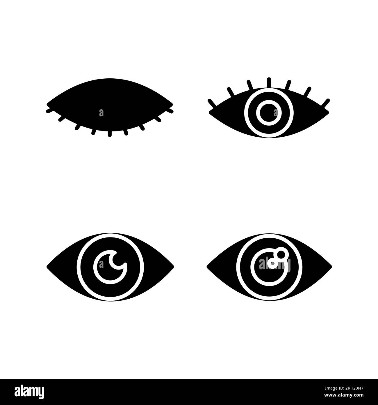 Eye icon. Look and Vision icon. Eye vector icon Stock Vector Image ...
