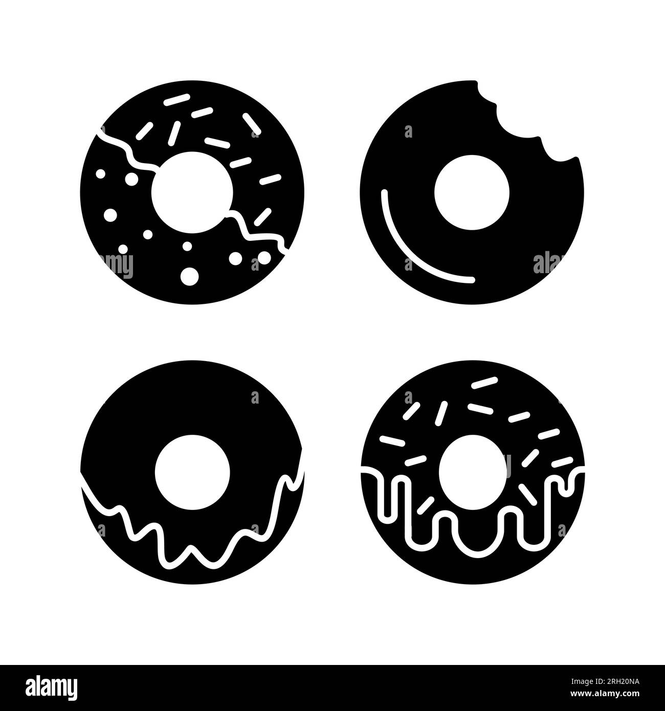 Donut icon vector. doughnut icon. donut logo Stock Vector Image & Art ...