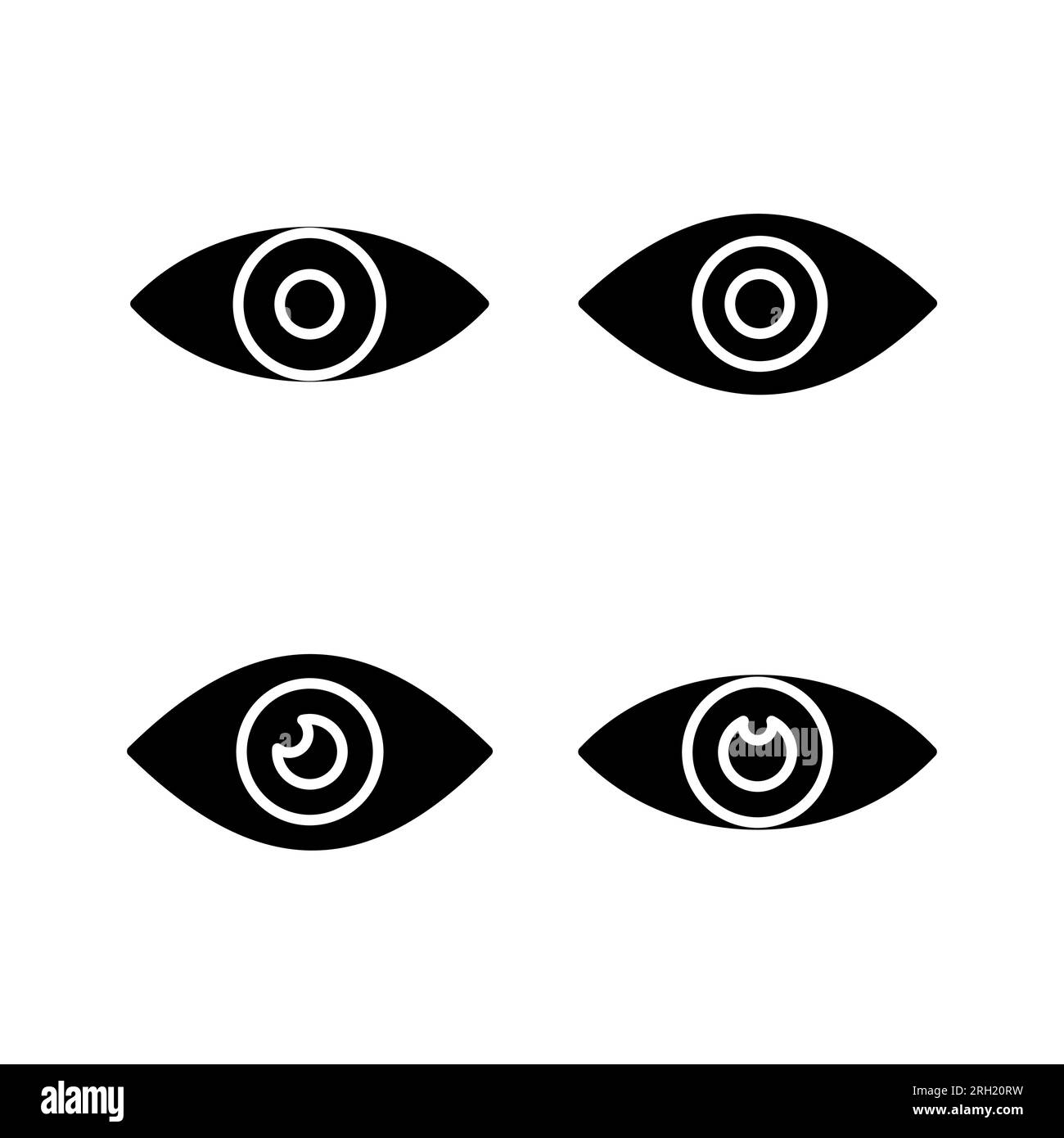 Eye icon. Look and Vision icon. Eye vector icon Stock Vector Image ...