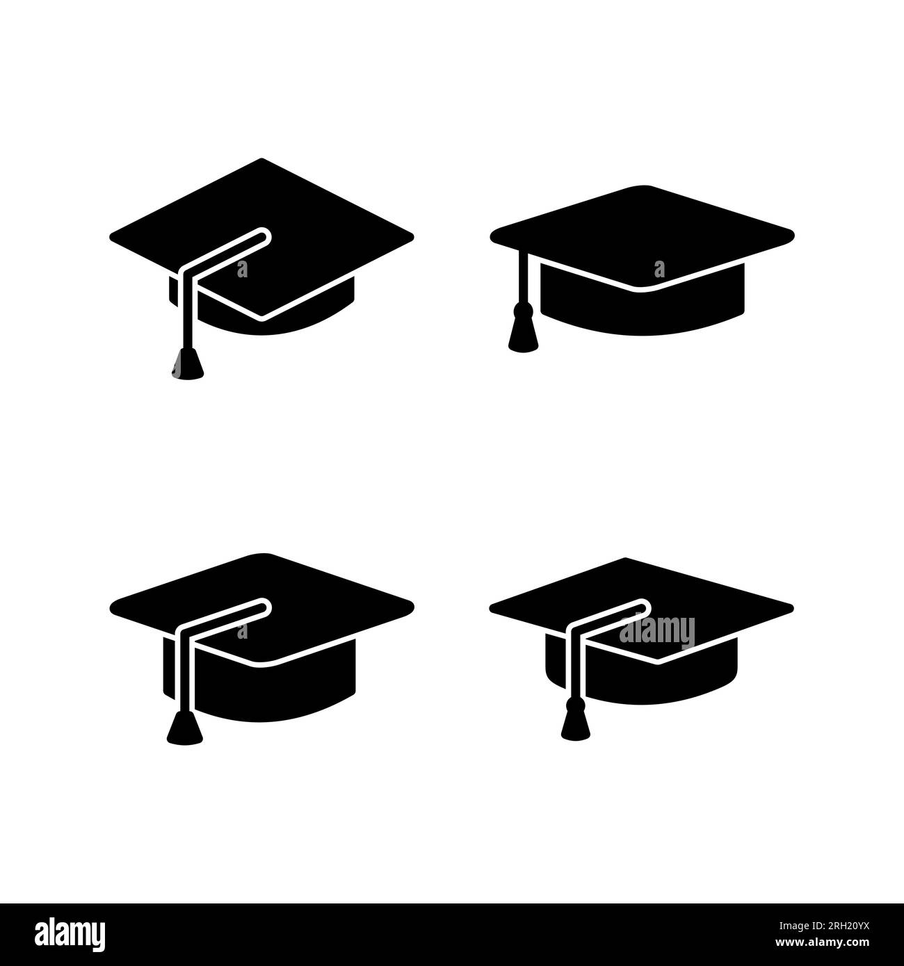 Education icon vector. graduation cap icon vector Stock Vector Image ...