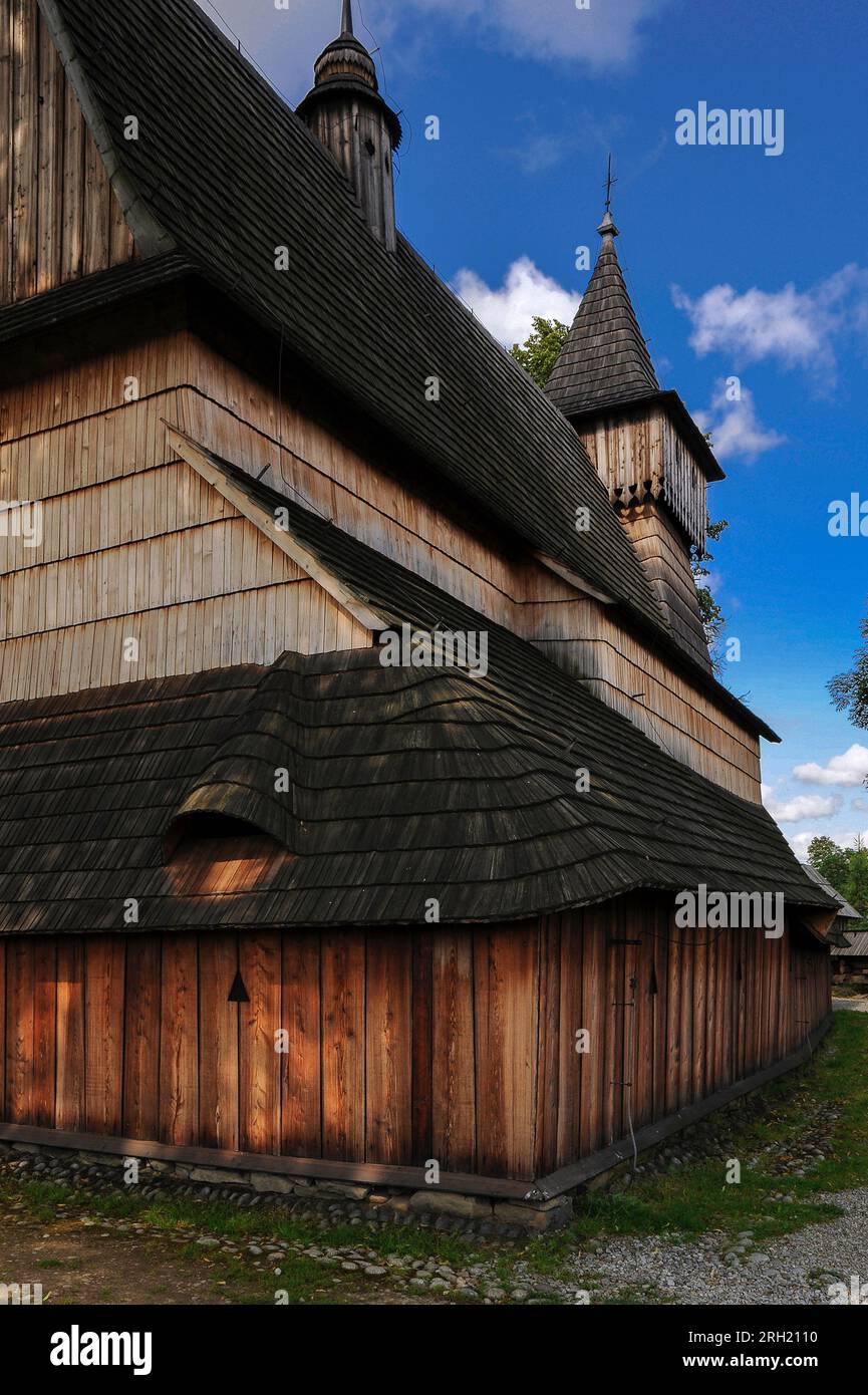 View from north-east of Gothic wooden church of St Michael the ...