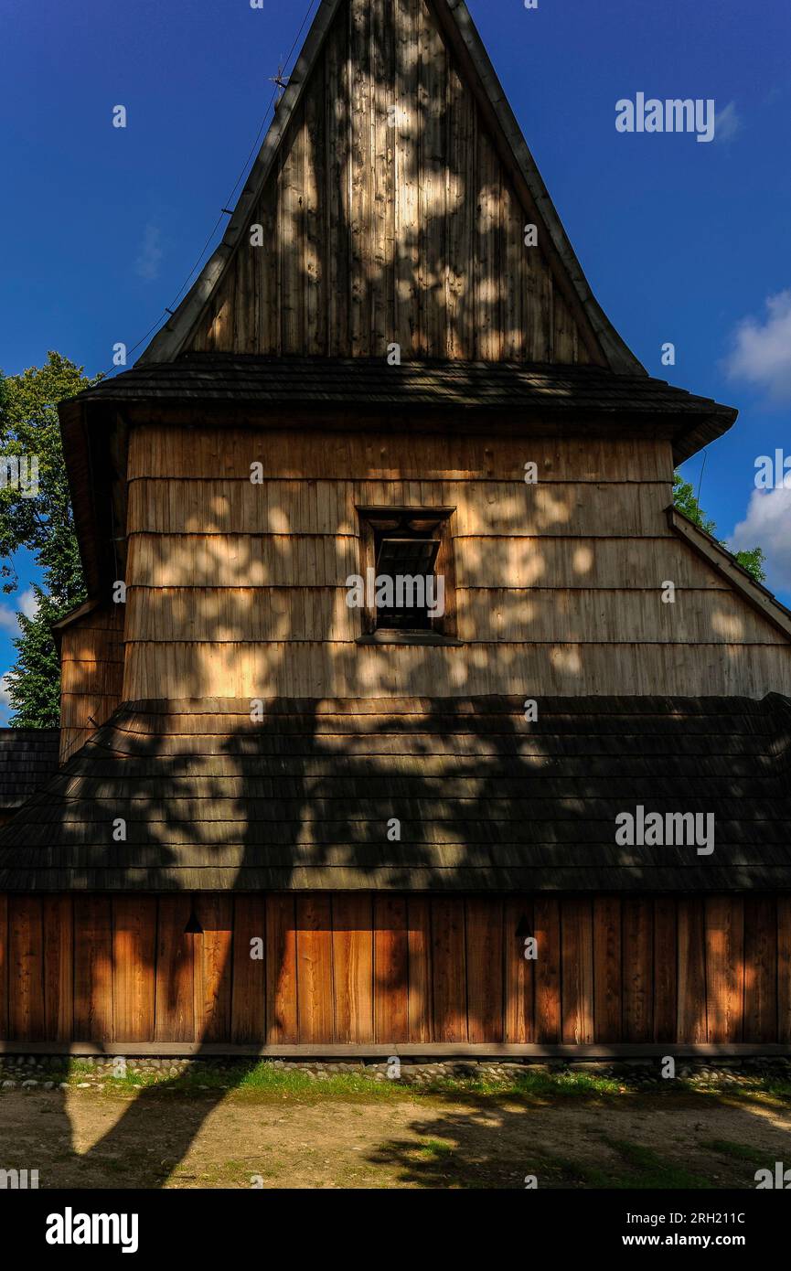 Shingled eastern end of Gothic wooden church of St Michael the ...