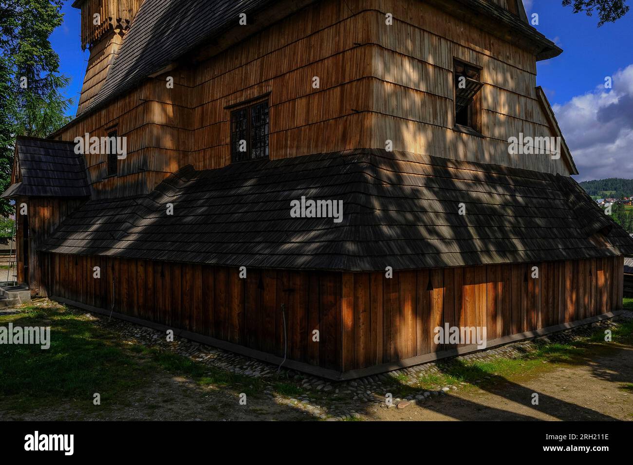 Viewed from south east, Gothic wooden church of St Michael the ...
