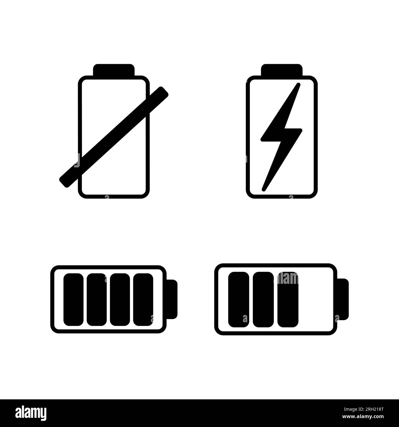 Battery icon vector. Battery charge indicator icon Stock Vector Image ...