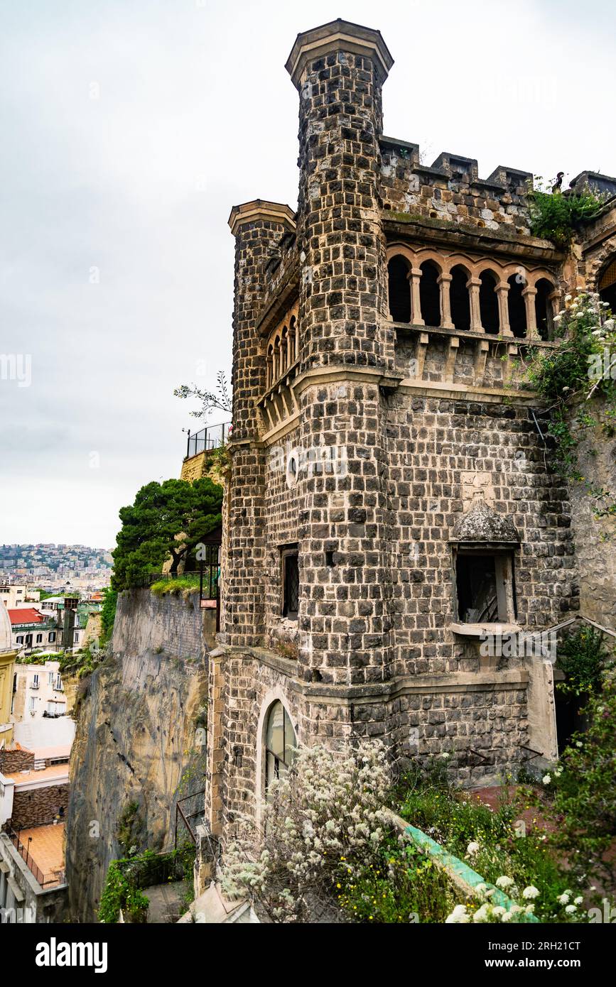 Glimpse of the twentieth-century Villa Ebe, also known as Pizzofalcone ...