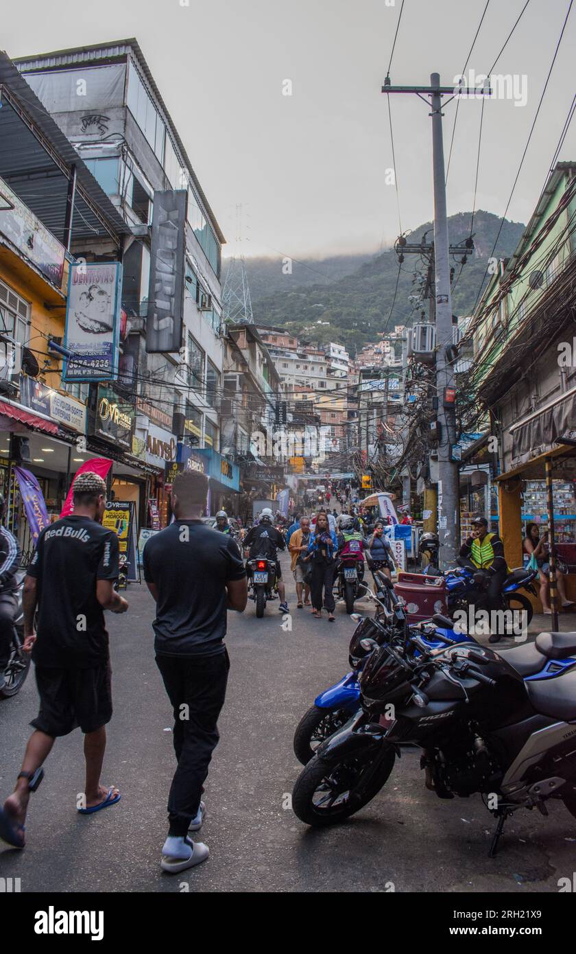 Brazil: daily life in the streets of Rocinha, the famous favela in the ...