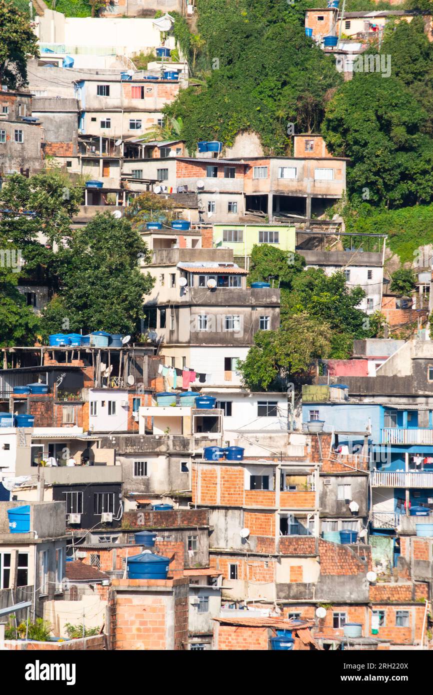 Aerial view favela slum hi-res stock photography and images - Alamy