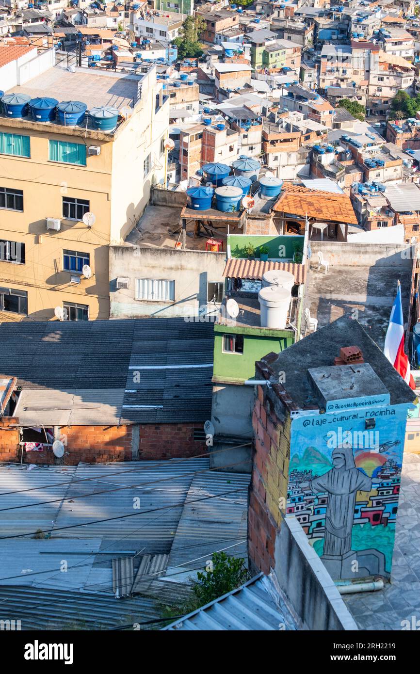 Aerial view favela slum hi-res stock photography and images - Alamy