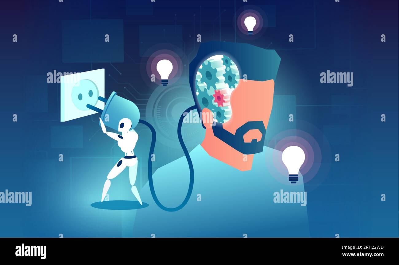 Head ai processing chip hi-res stock photography and images - Alamy