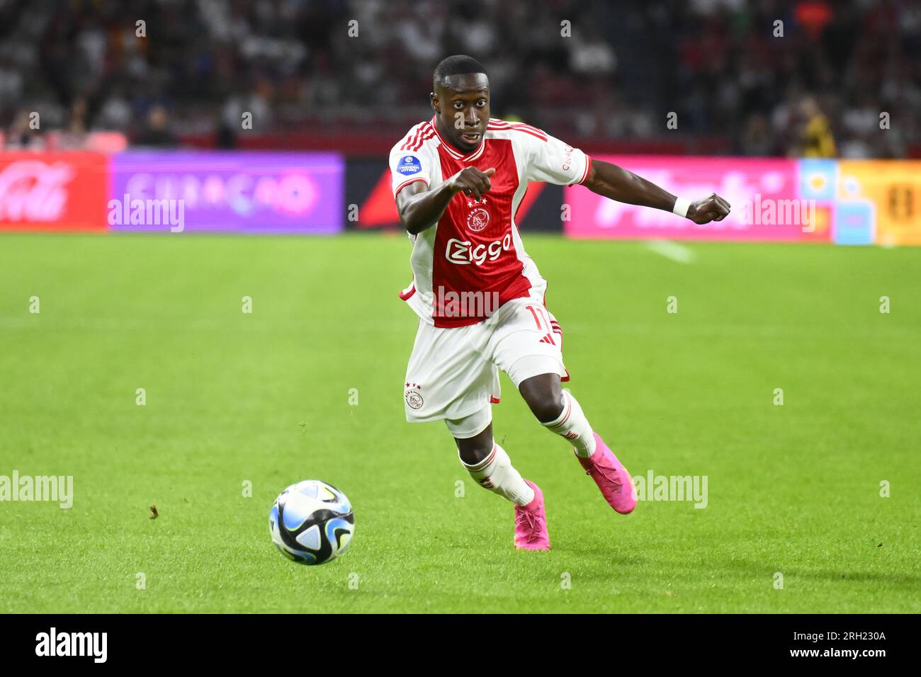 AMSTERDAM - Carlos Forbs of Ajax during the Dutch premier league match ...