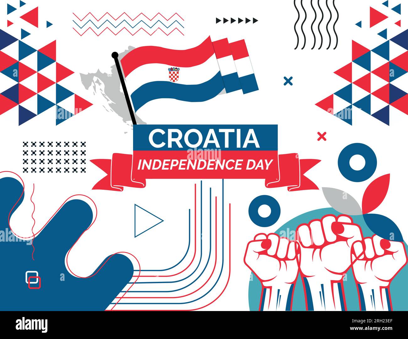 Croatia war independence Stock Vector Images - Alamy