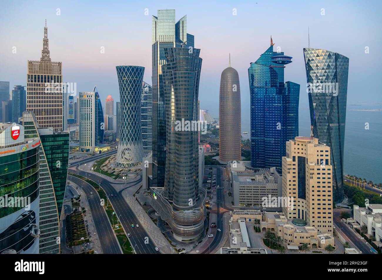 West bay buildings in Majlis Al Taawon St Doha Qatar Stock Photo - Alamy
