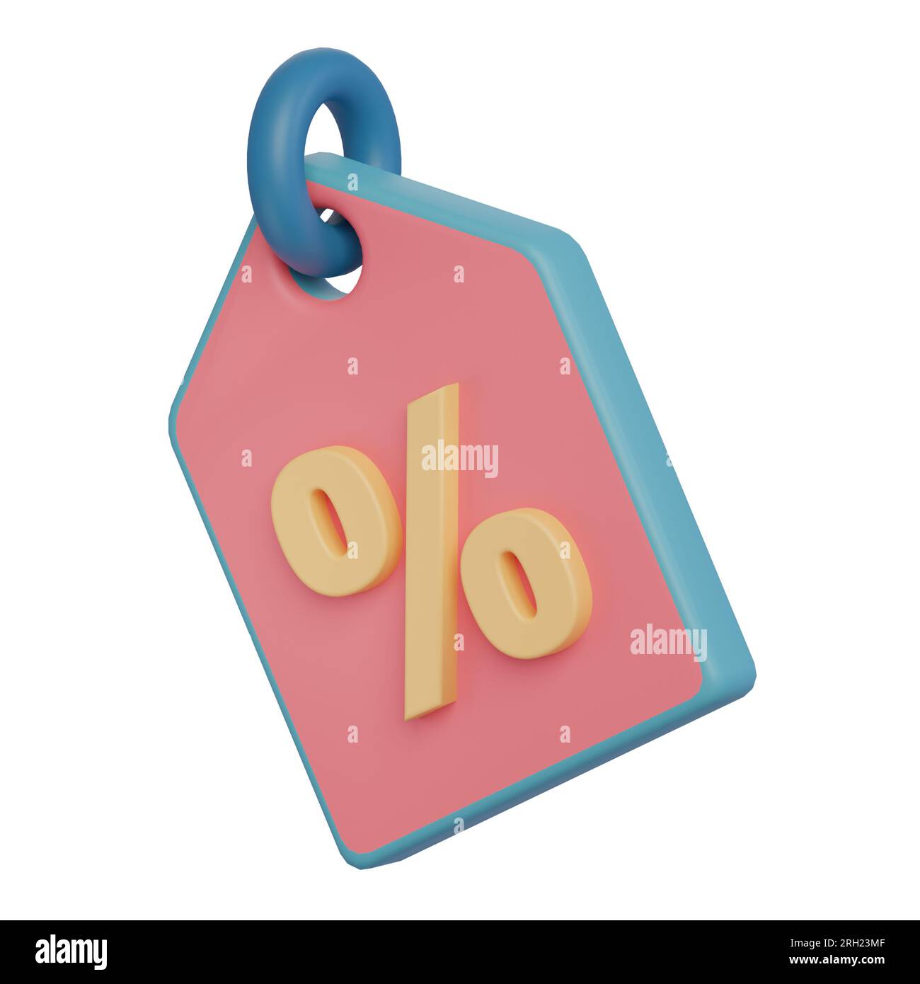 simple, soft and cute 3D rendering icon. with discount shape delivery ...