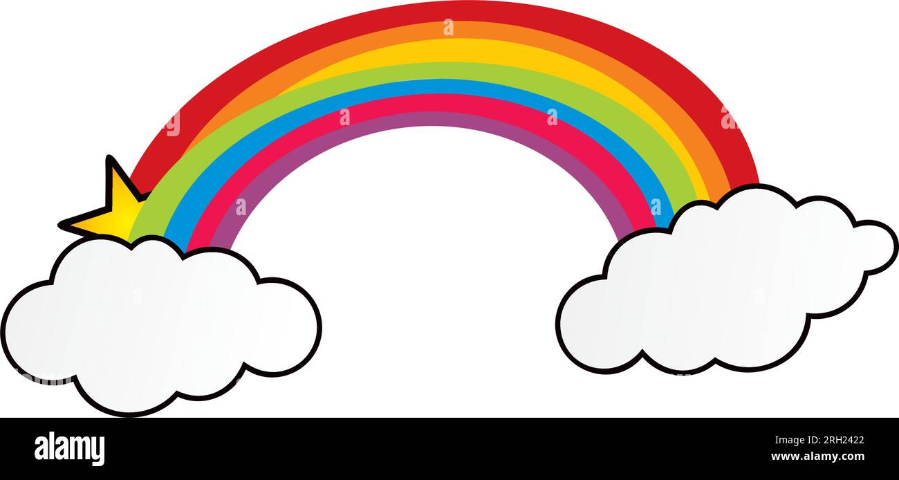 Colorful clouds Stock Vector Images - Alamy