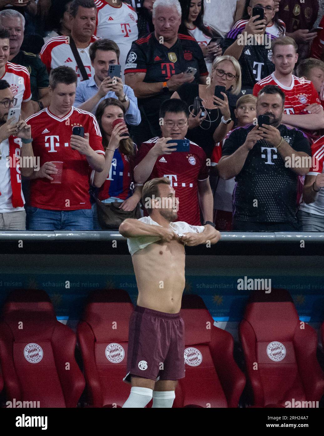 Munich, Germany. 12th Aug, 2023. Soccer: DFL Supercup, Bayern Munich ...