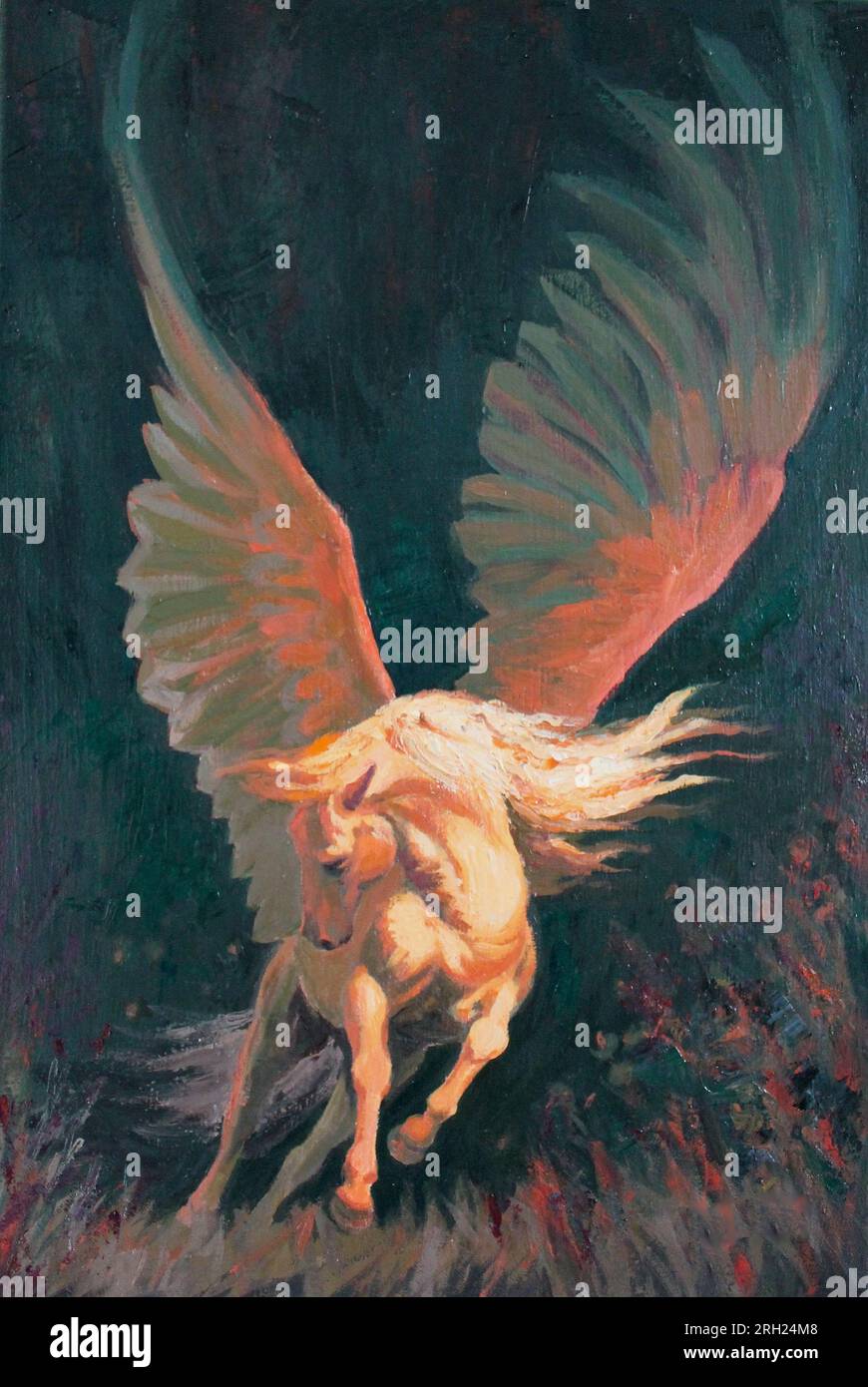 Pegasus painting hi-res stock photography and images - Alamy
