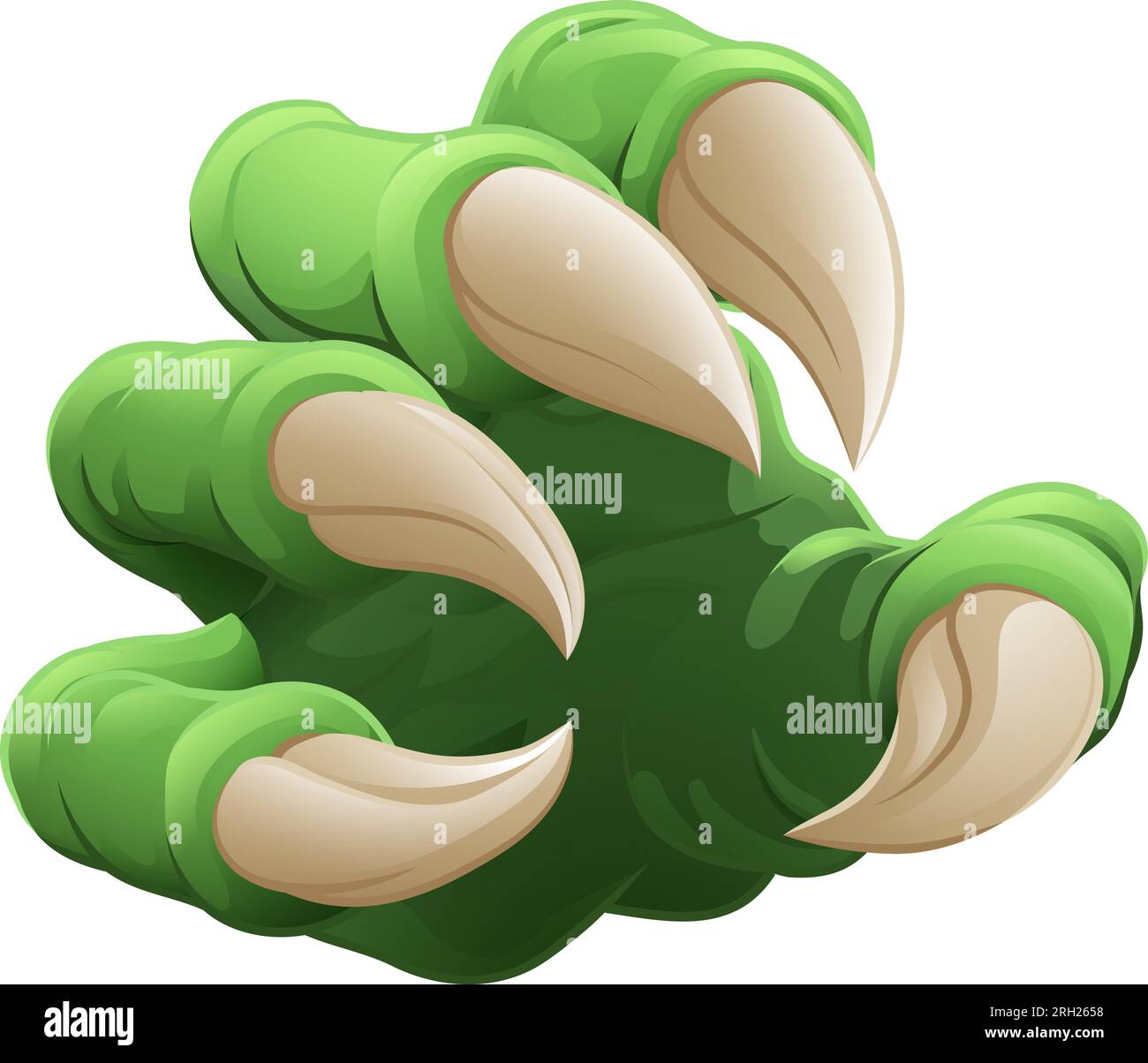 Monster Claw Dinosaur Dragon Cartoon Talon Hand Stock Vector Image ...